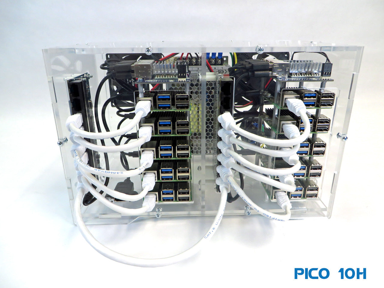 Pico 10 Raspberry Pi 5 Cluster Pi5 8gb Picocluster Desktop Datacenter